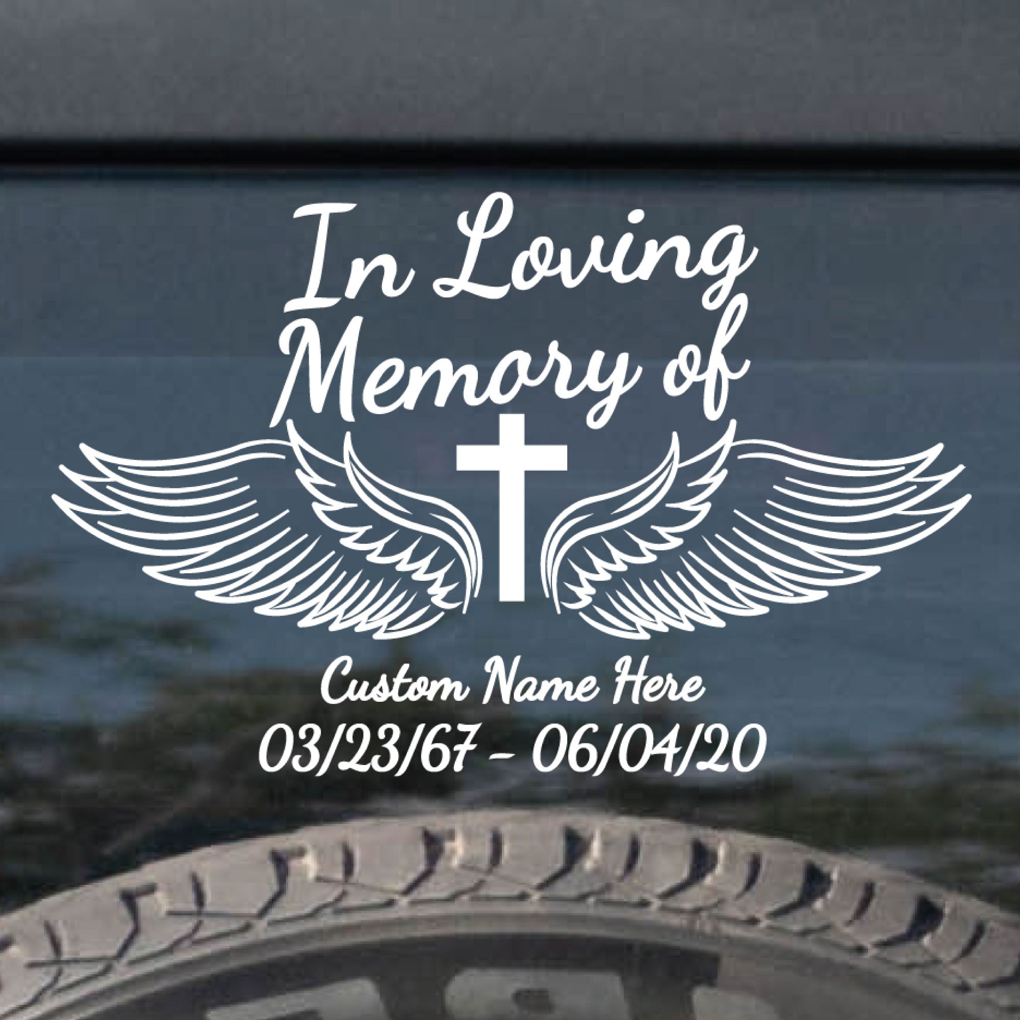 Memorial Decals for Loved Ones, Friends, Pets, and More – Hand of Pier